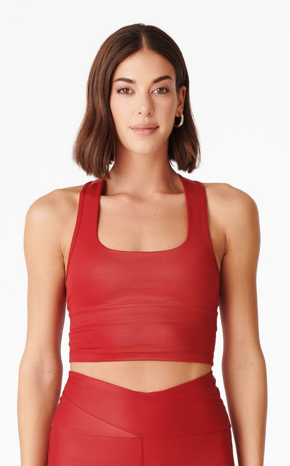 Rouge Gloss Square Neck Bra-Tank – Pace Active