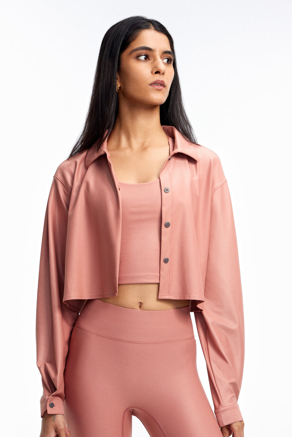 Glow Cropped Overshirt – Pace Active