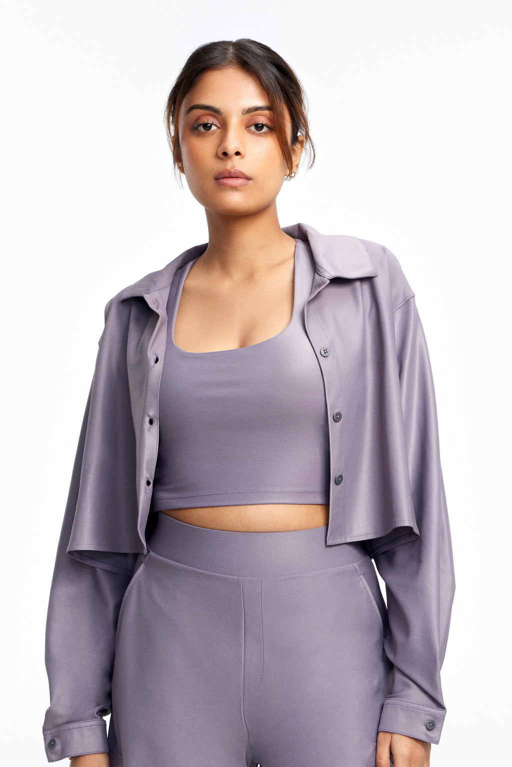 Haze Cropped Overshirt – Pace Active